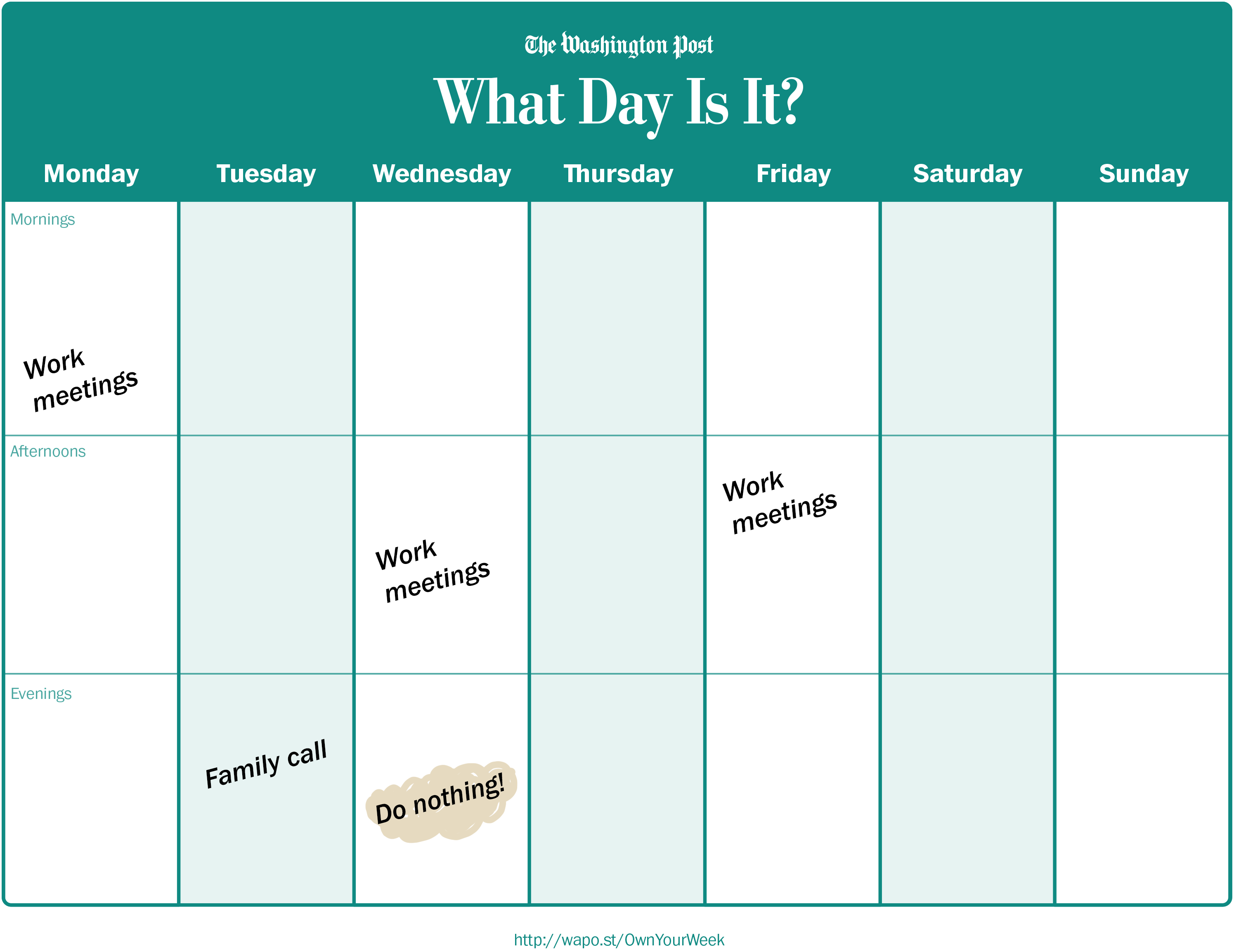 What Day Is It? Tuesday: Recover your past and future